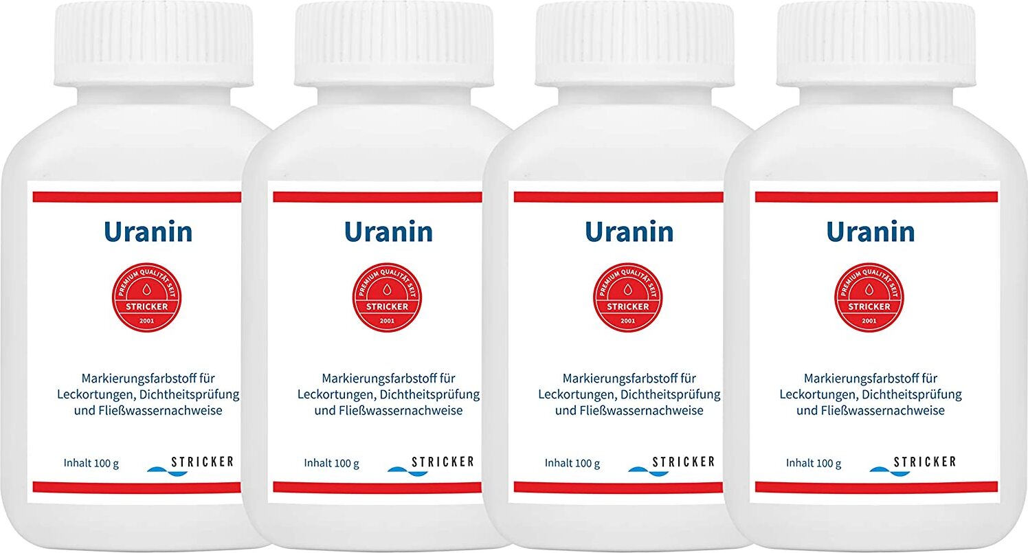 Uranin Wasser-Färbemittel 4er Pack