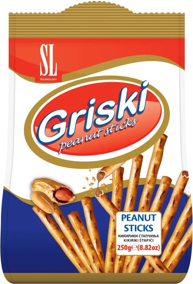 Swisslion "Griski" Salzstäbchen mit Erdnusscremefüllung