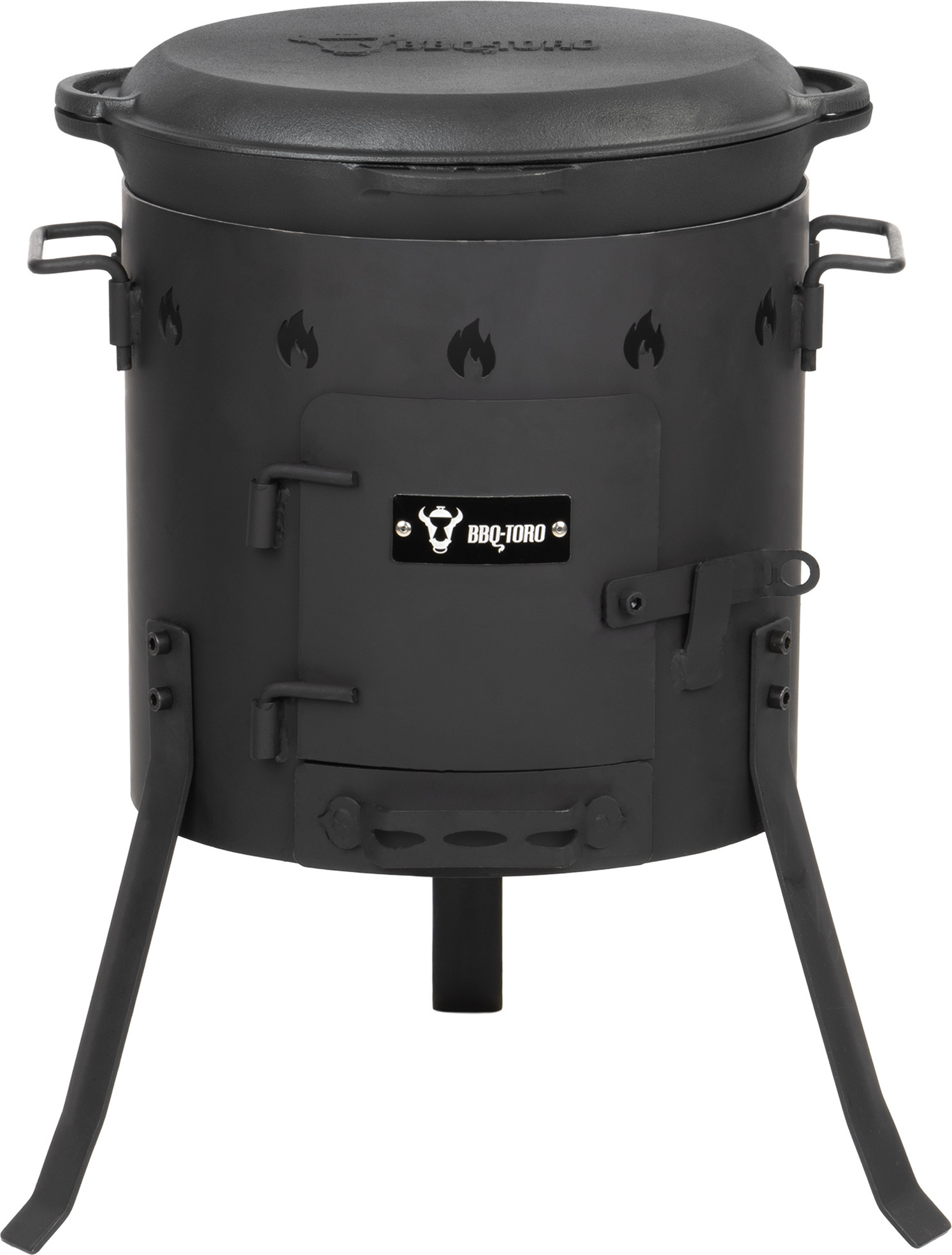 BBQ-Toro żeliwny kazan 12,1 l z piekarnikiem kazan Ø 35 cm,
