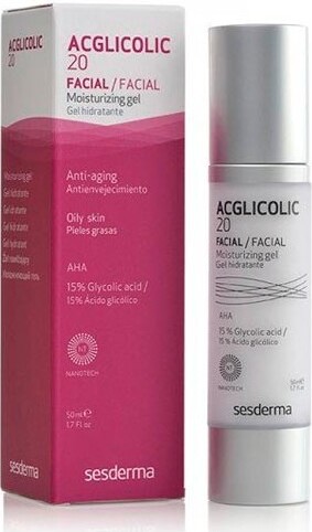 Sesderma Acglicolic 20 Gel Hydratant 50ml Crèmes anti-âge