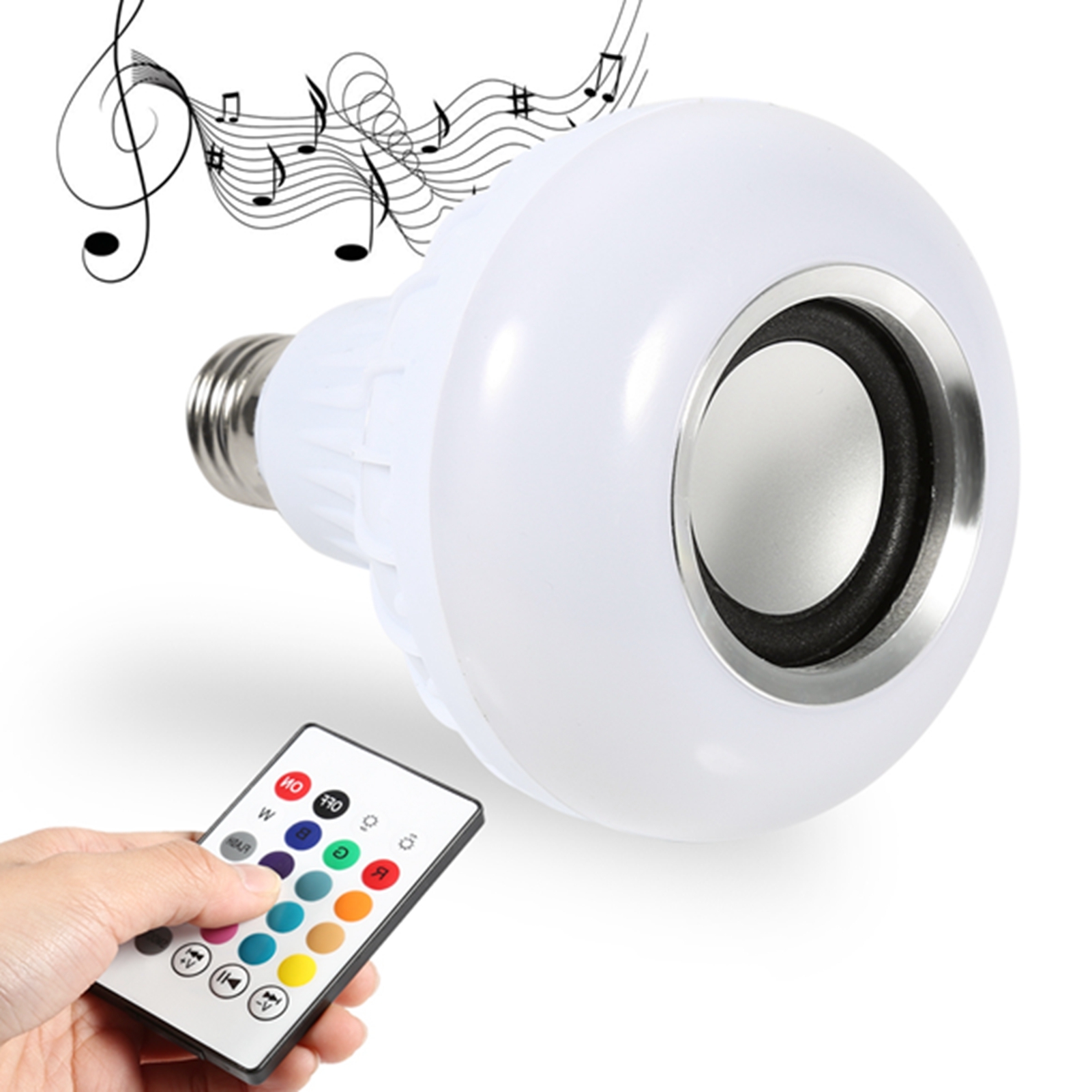 E27 12W LED RGB Bluetooth Speaker Bulb Wireless Music Play