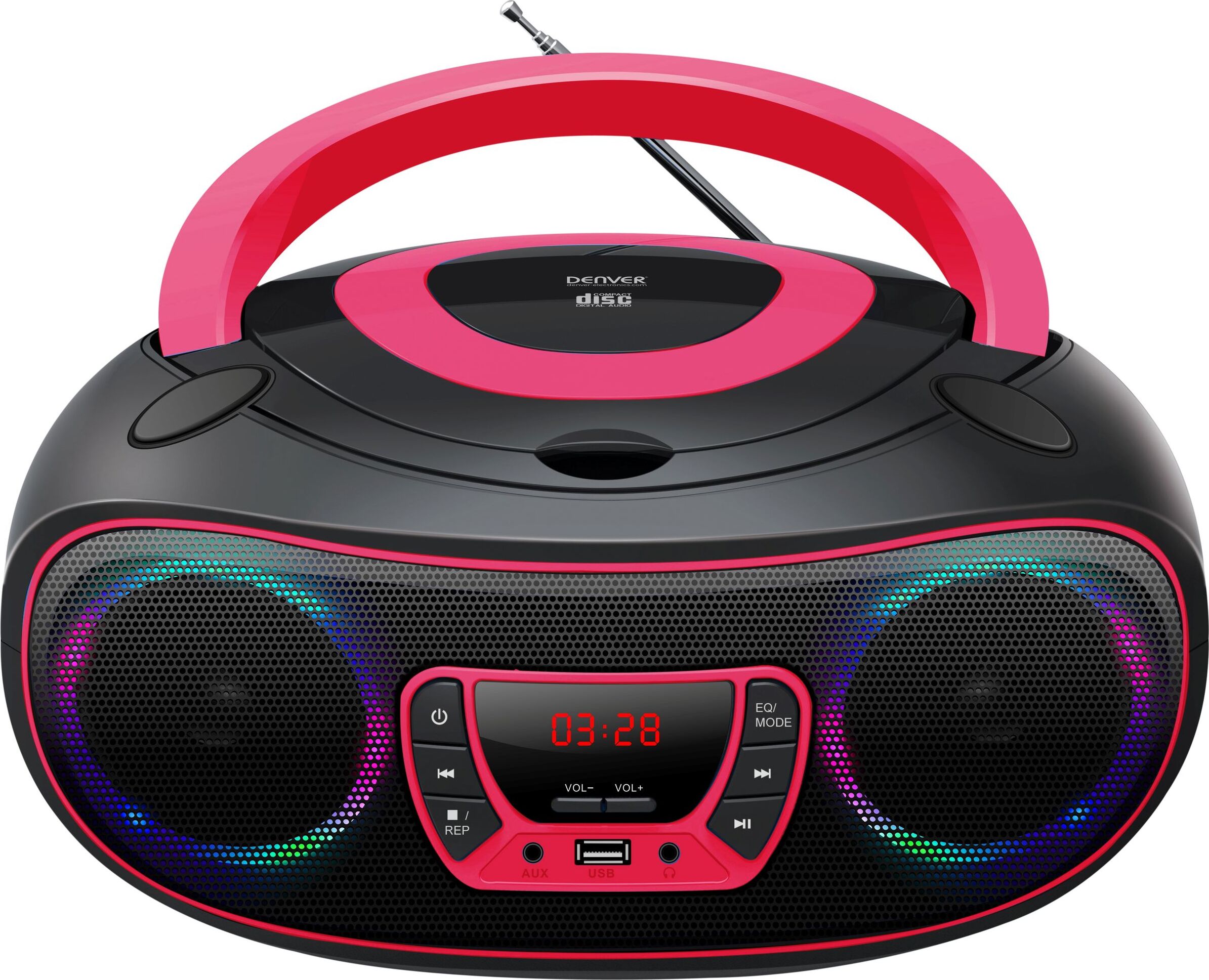 Denver Boombox Radio TCL-212BT, CD, Bluetooth, USB, Farbe: