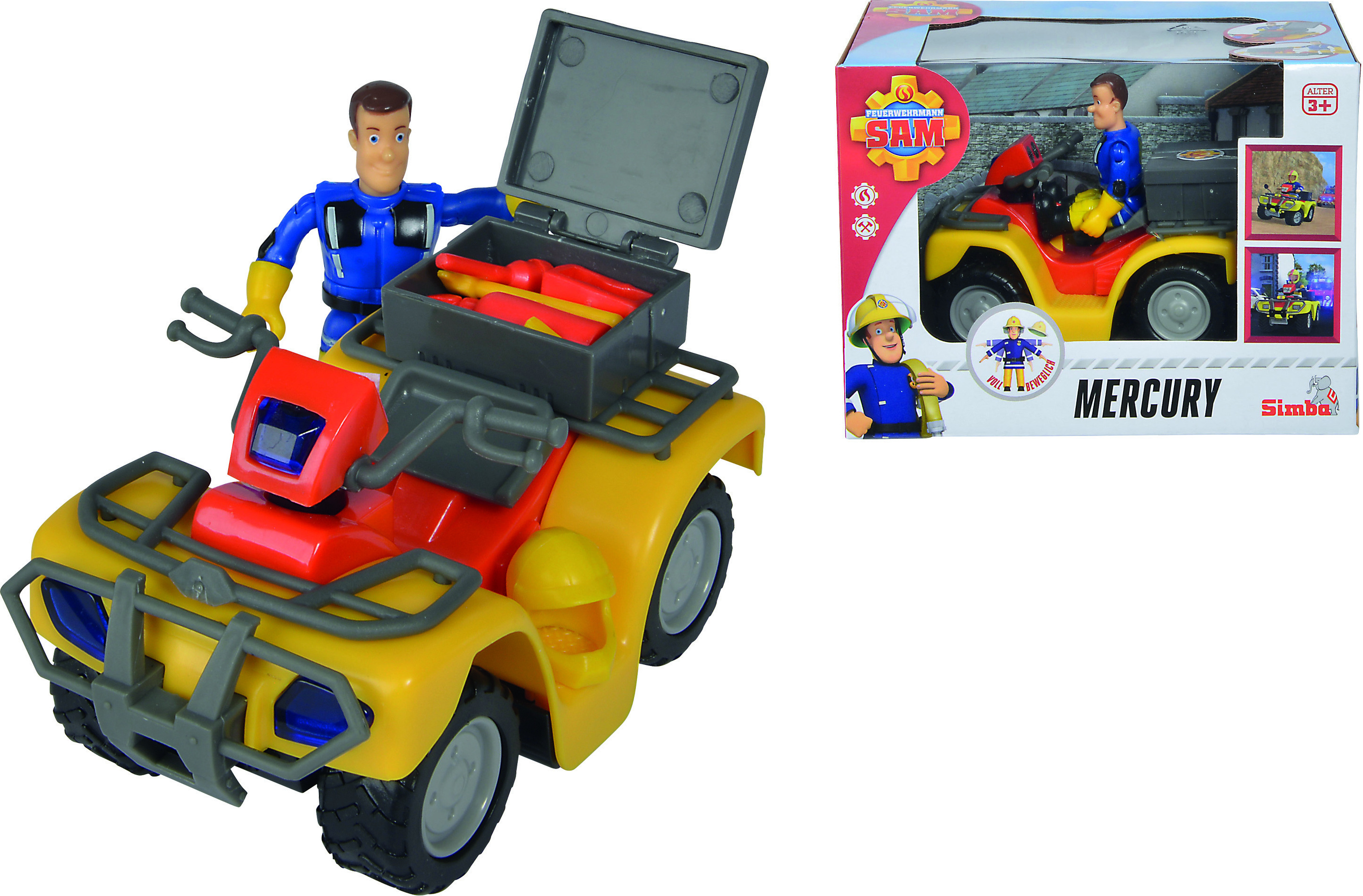 Simba 109257657 Simba Feuerwehrmann Sam Mercury-Quad