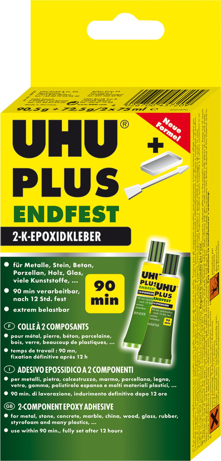 UHU Plus dvousložkové lepidlo Endfest 163g