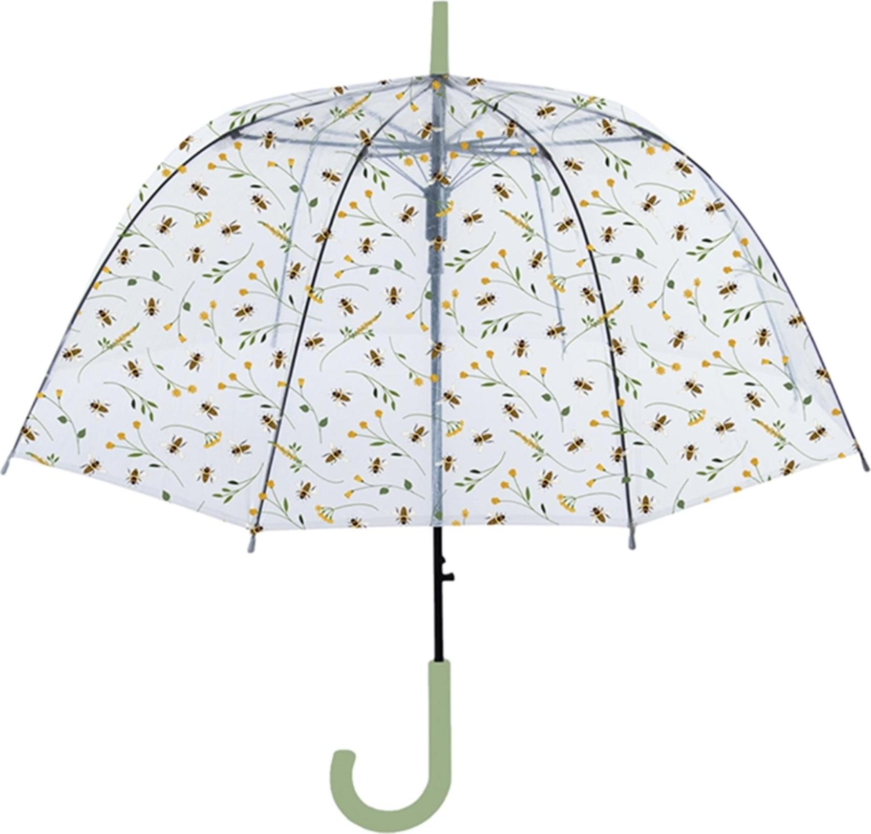 Esschert Design Regenschirm Automatik transparent mit
