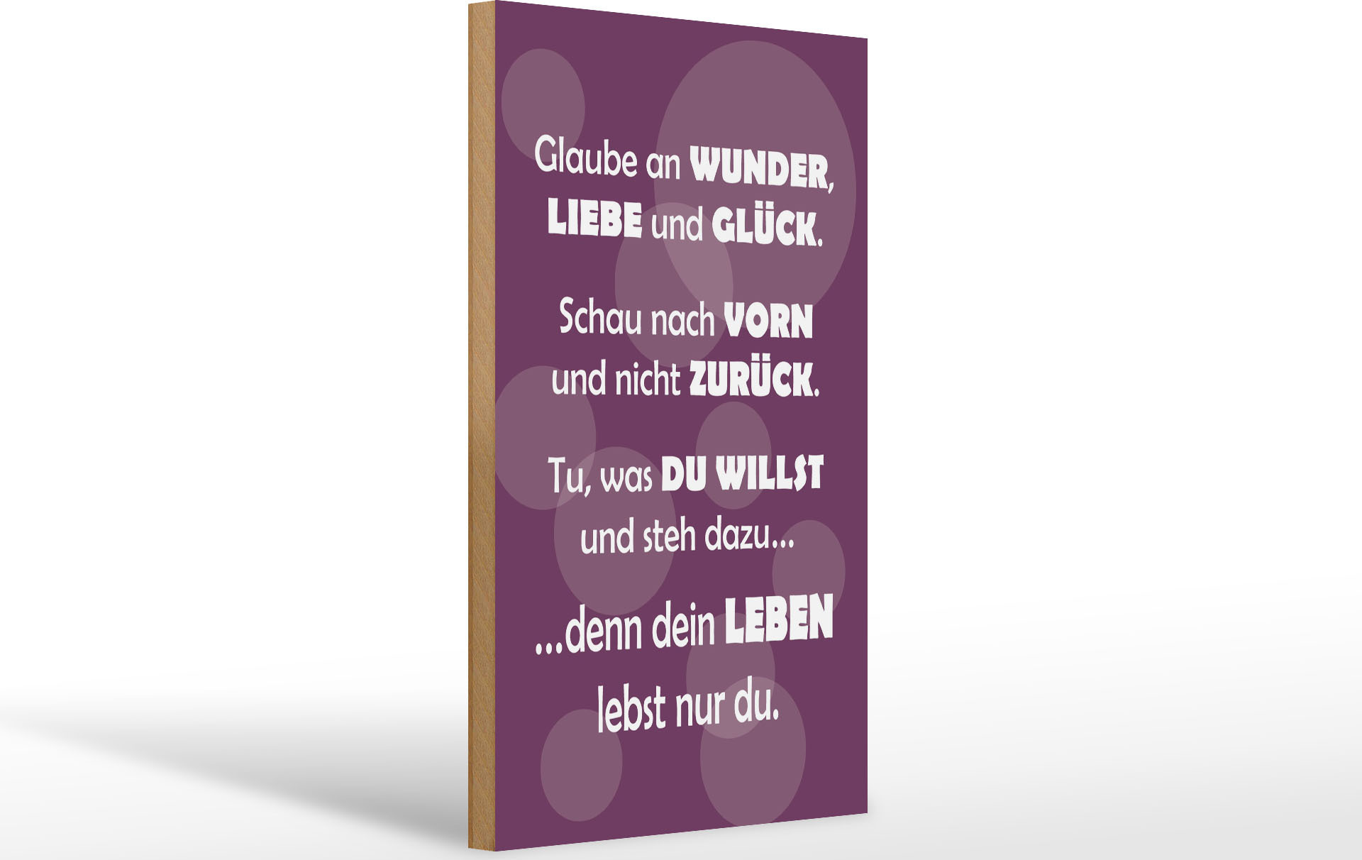 Holzschild Spruch 20x30cm Dein Leben lebst | Kaufland.de