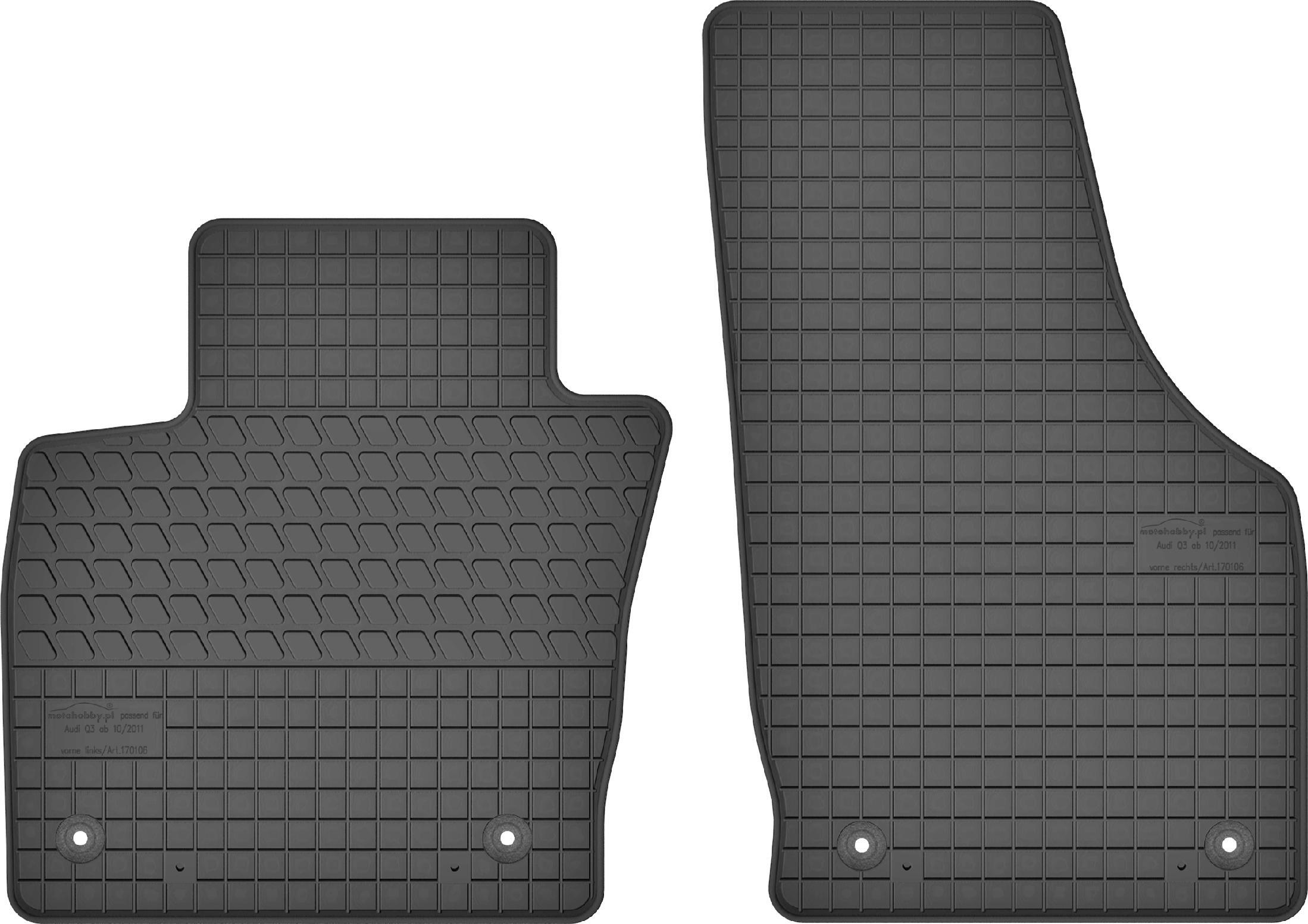 Vorne Gummimatten Gummi Fußmatten für Audi Q3 | Kaufland.de