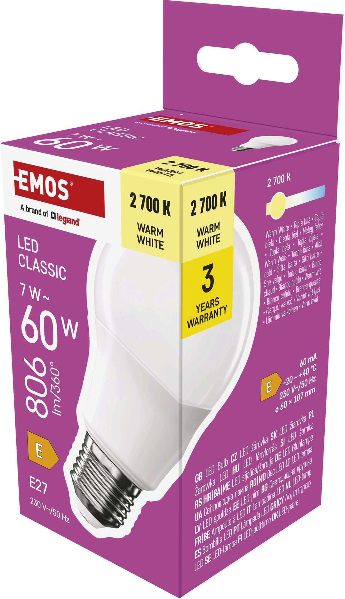 EMOS LED Lampe A60-Birne, 7W Ersatz für 60W | Kaufland.de