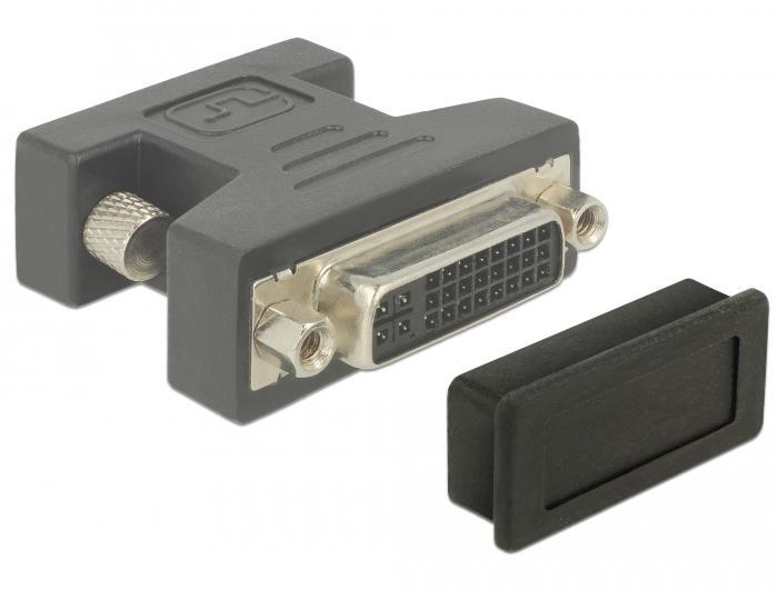 DeLOCK Dust Cover for DVI female - Schutzumschlag - Schwarz