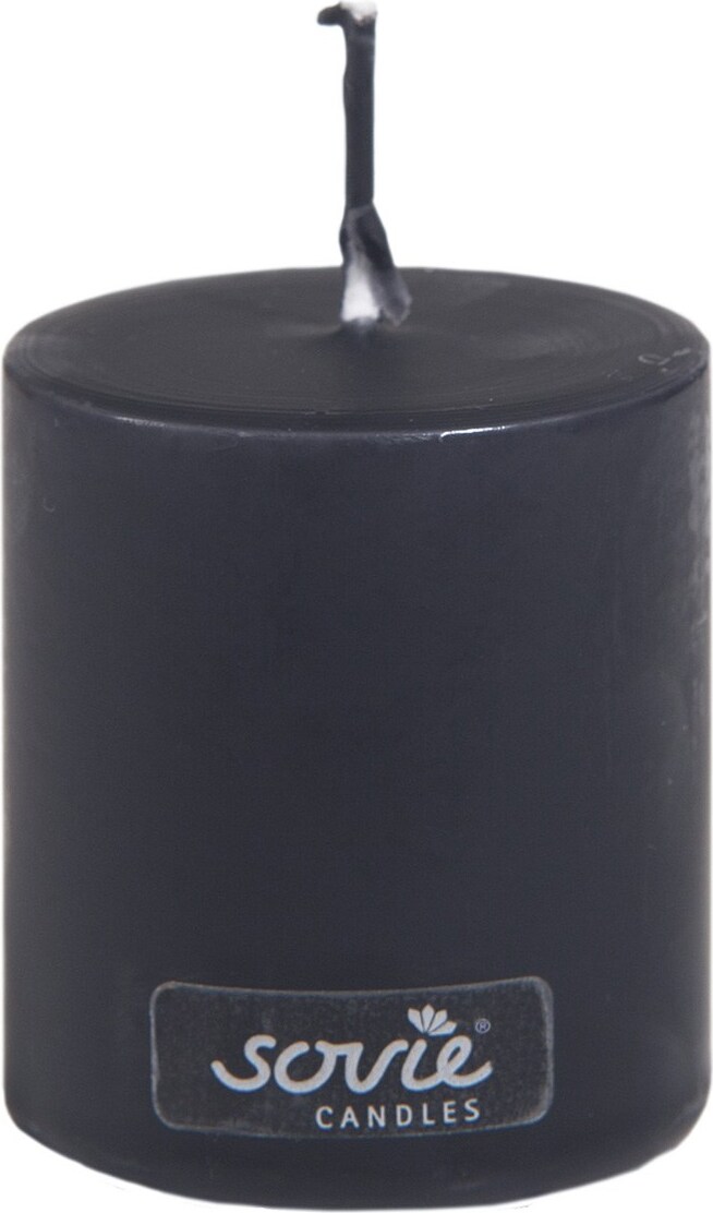 Sovie CANDLES Stumpenkerze in Schwarz Ø 50 mm x H 60 mm,