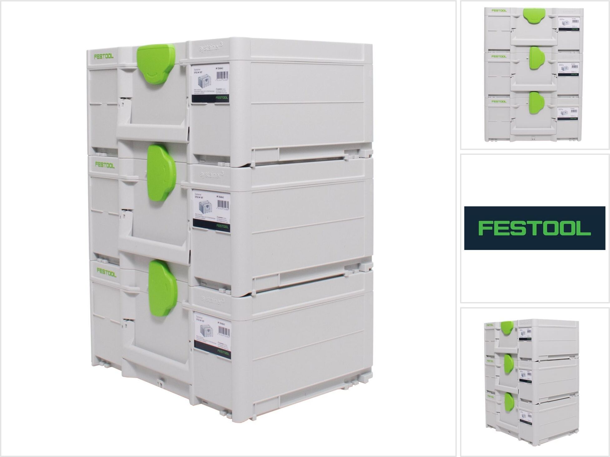 Festool Systainer Set 3x SYS3 M 187 ( 3x 204842 ) 15,9
