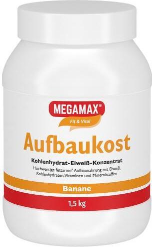 Megamax Build Up Food Banánový prášok 1,5 kg