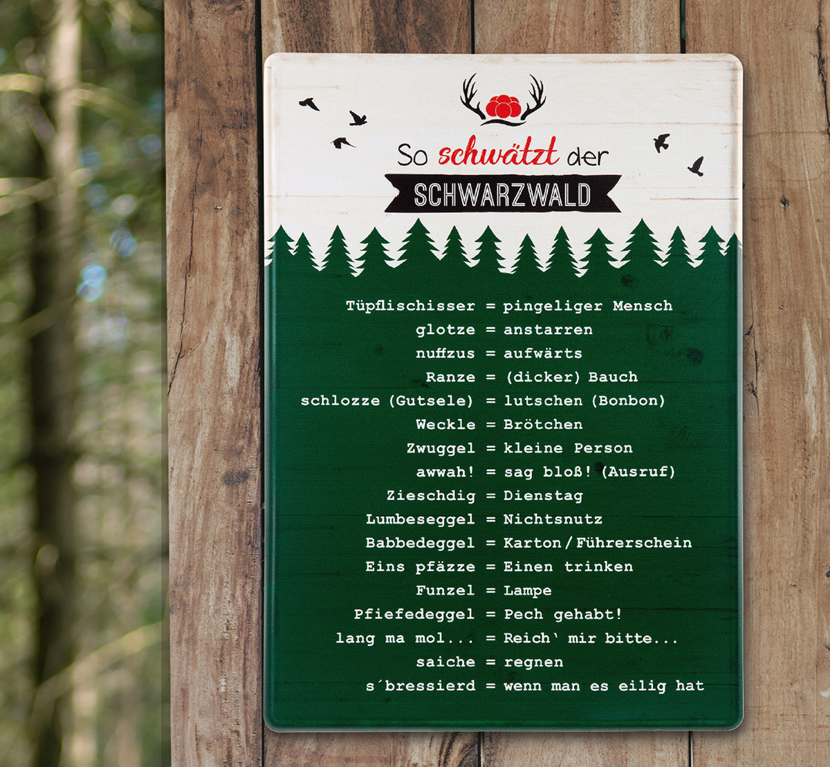 Gilde Metall Schild Weish."Schwarzwald" VE 4 | Kaufland.de