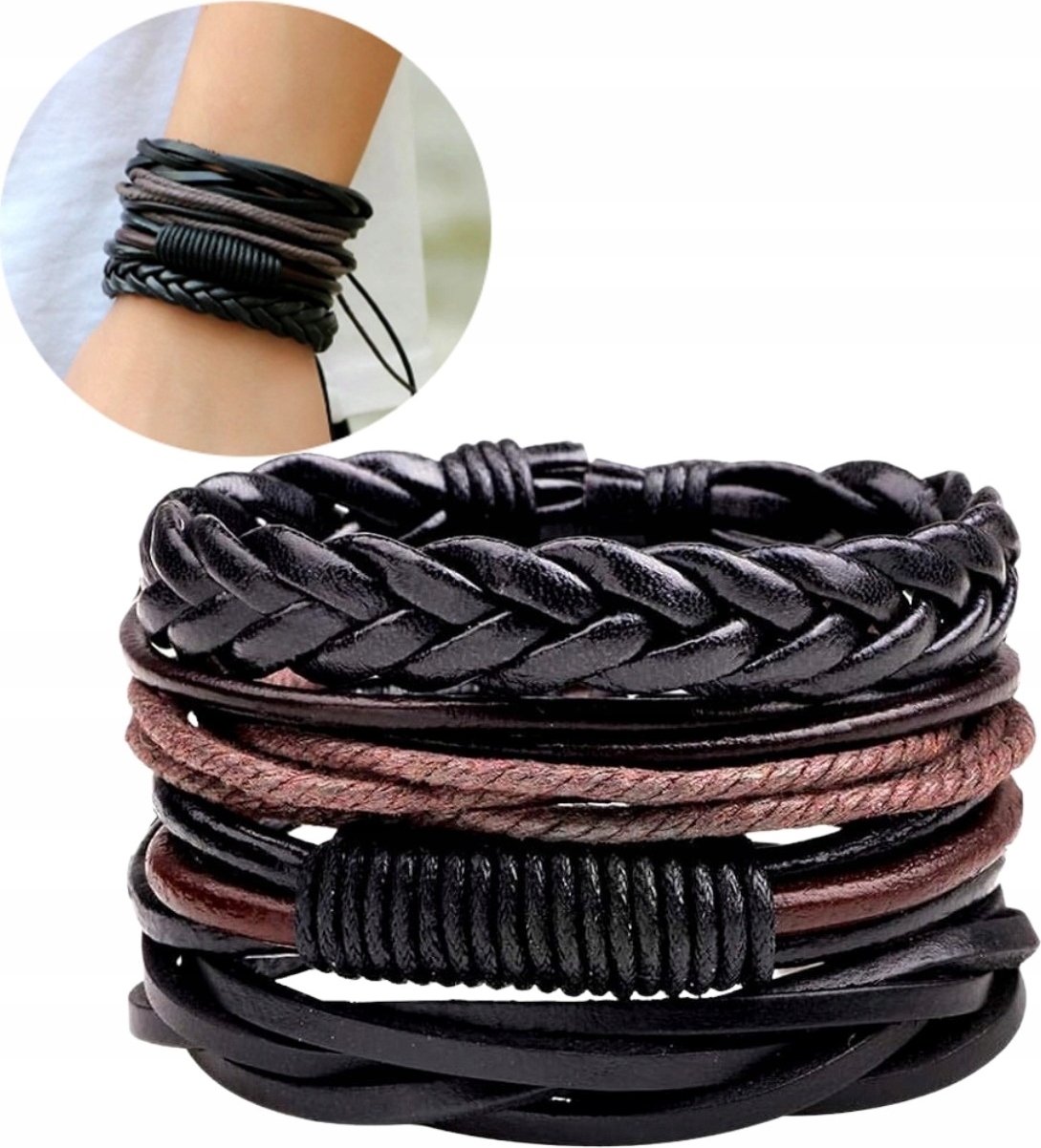 Armband-Set - Lederarmband, Punk-Style - | Kaufland.de