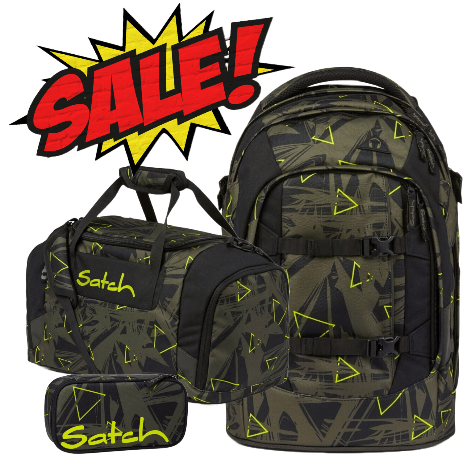 satch pack Geo Storm Schulrucksack Set 3tlg. | Kaufland.de