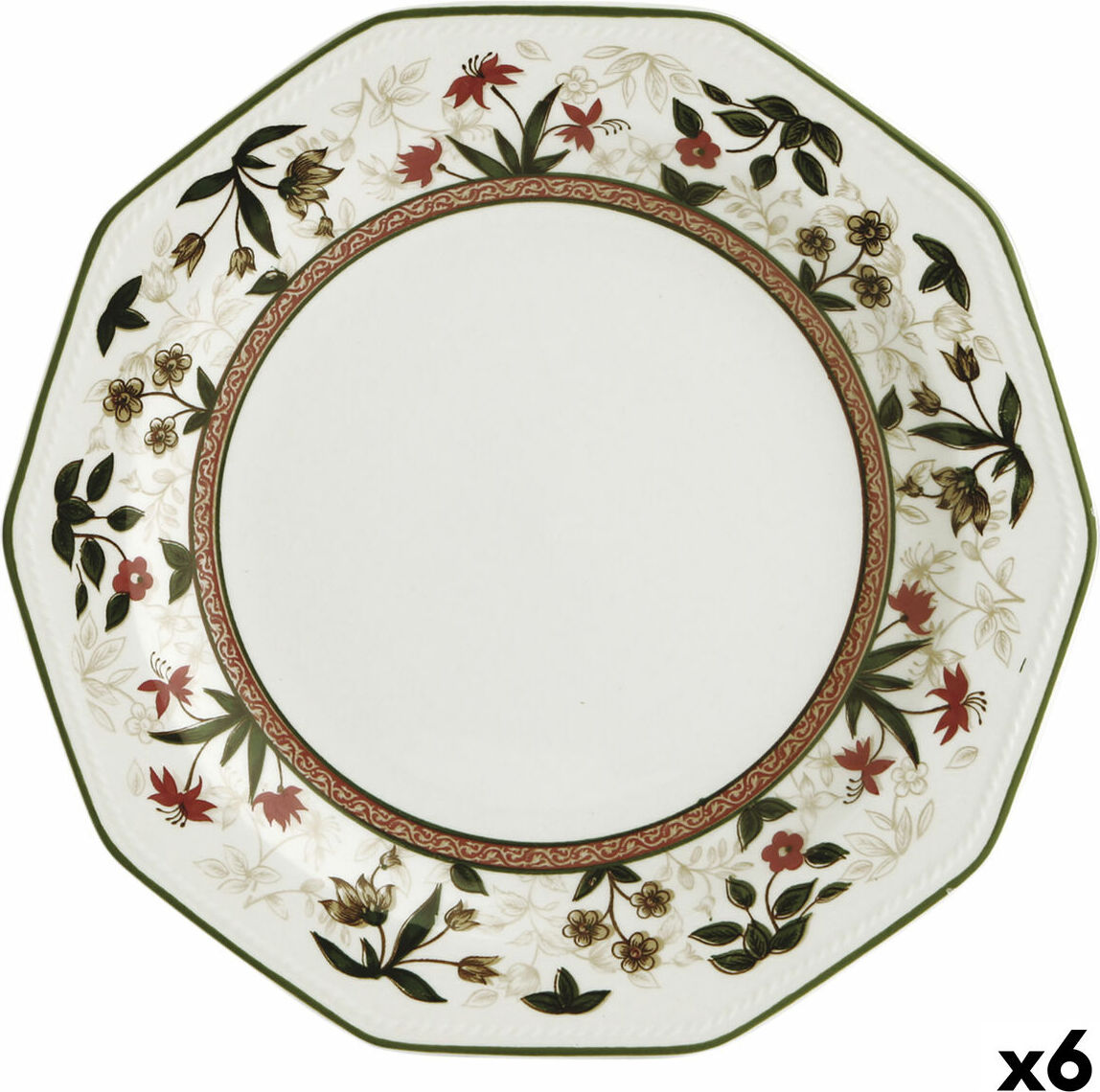 Assiette plate Queen's de Churchill Assam Floral Ceramic