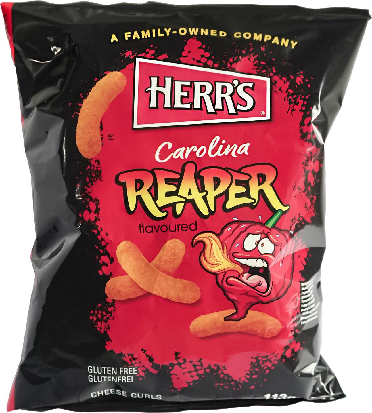 Herr's Carolina Reaper Chips au fromage (très épicés) 113g