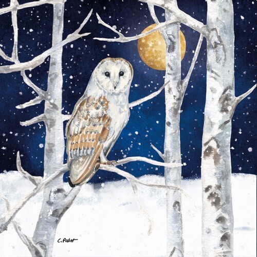 20 Servietten Winter Owl - Eule im Mondschein | Kaufland.de