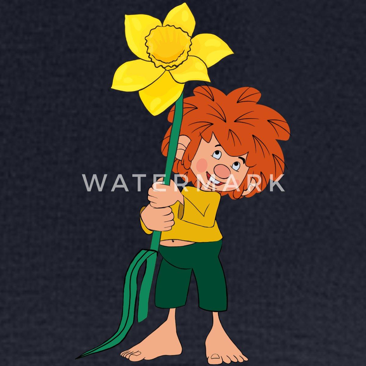 Spreadshirt Pumuckl Design Mit Gelber Blume Frauen Premium