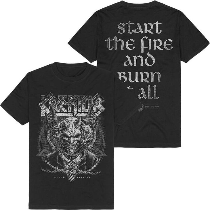 Kreator T-Shirt Herren Satanic Anarchy schwarz Band-Merch,