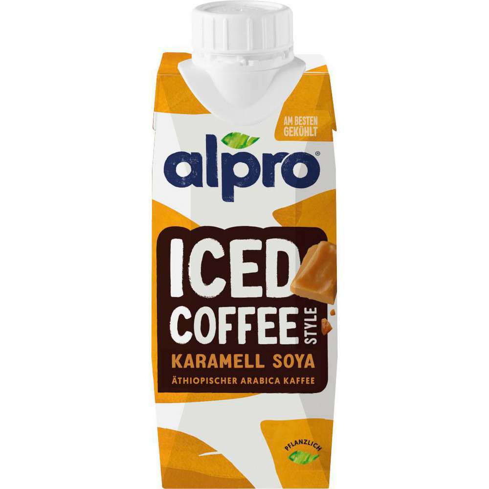 alpro Iced Coffee Karamell Soya Style 250ml Milch