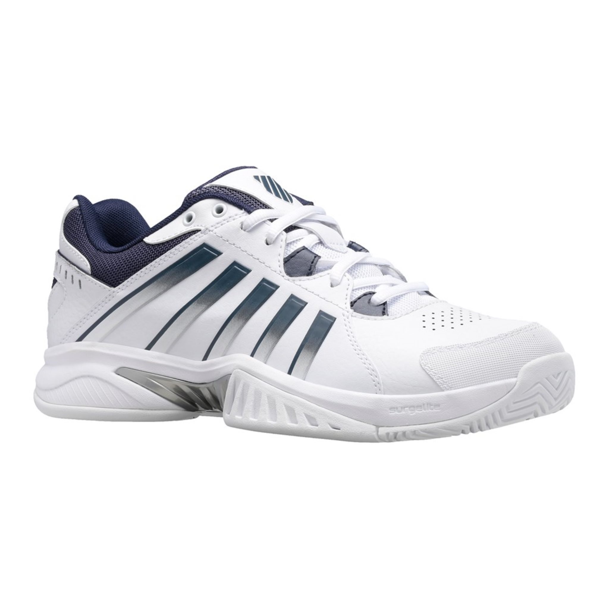 K-Swiss Tennis Receiver V White/Peacoat/Silver