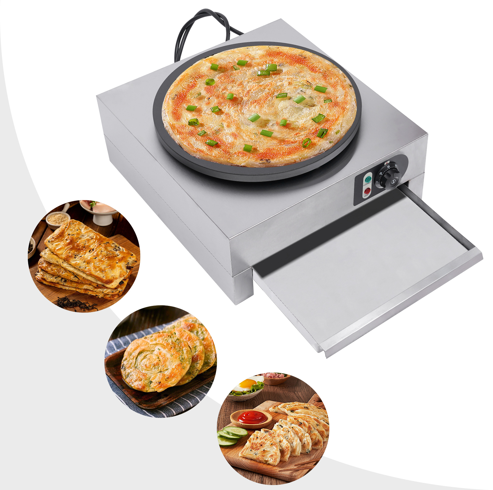 Profesionální Crepes Maker Machine Crepes Machine 3KW