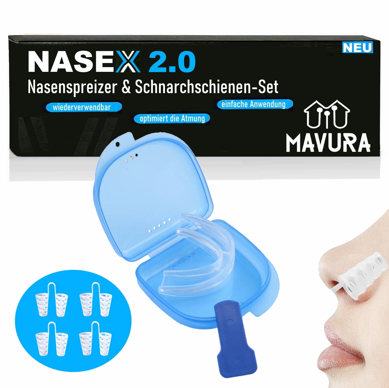 NASEX Premium Nasal Spreader & Snoring Splint | Kaufland.sk
