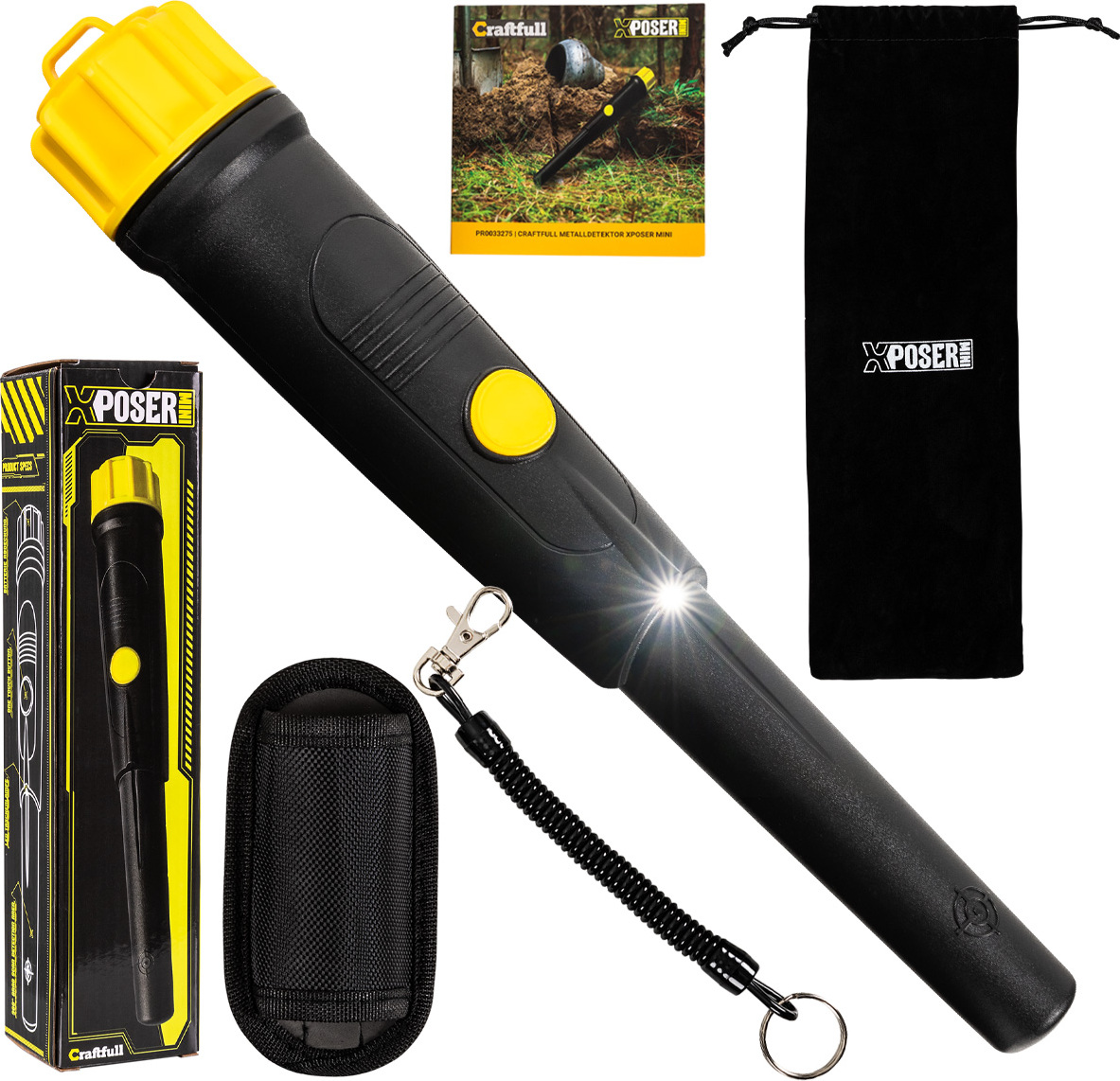 Craftfull Pinpointer XPoser Mini | Bis 11 cm Tiefe