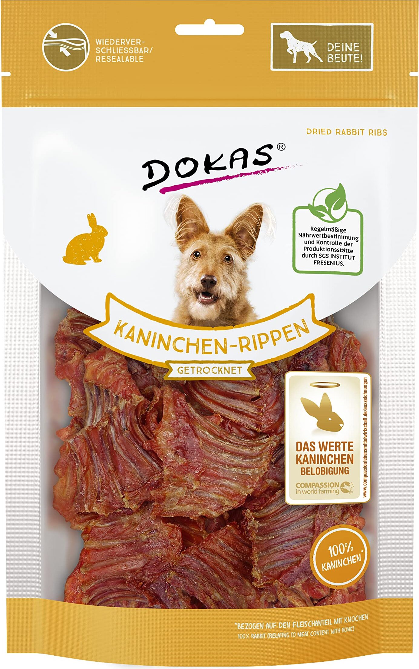 Dokas Kaninchen-Rippen mit Fleich 100 g | Kaufland.cz