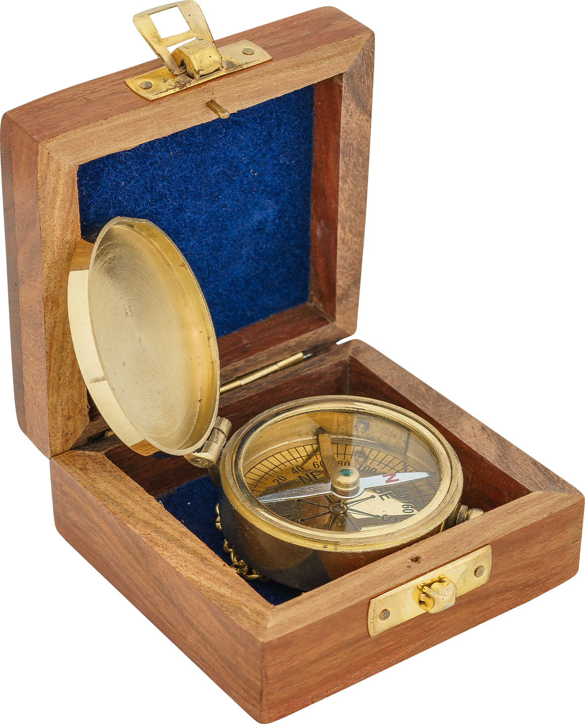 Kompass mit Holzbox Maritim Schiff Navigation | Kaufland.de