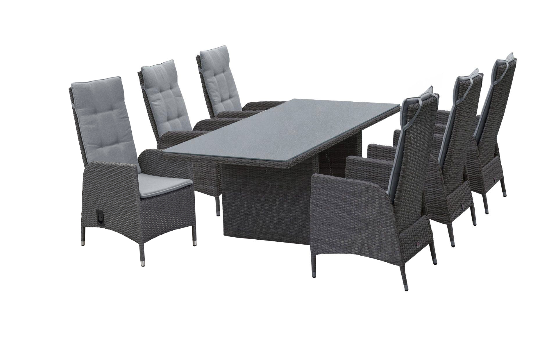 LC Garden »Roma« grau-mix Dining Set VI 192cm | Kaufland.de