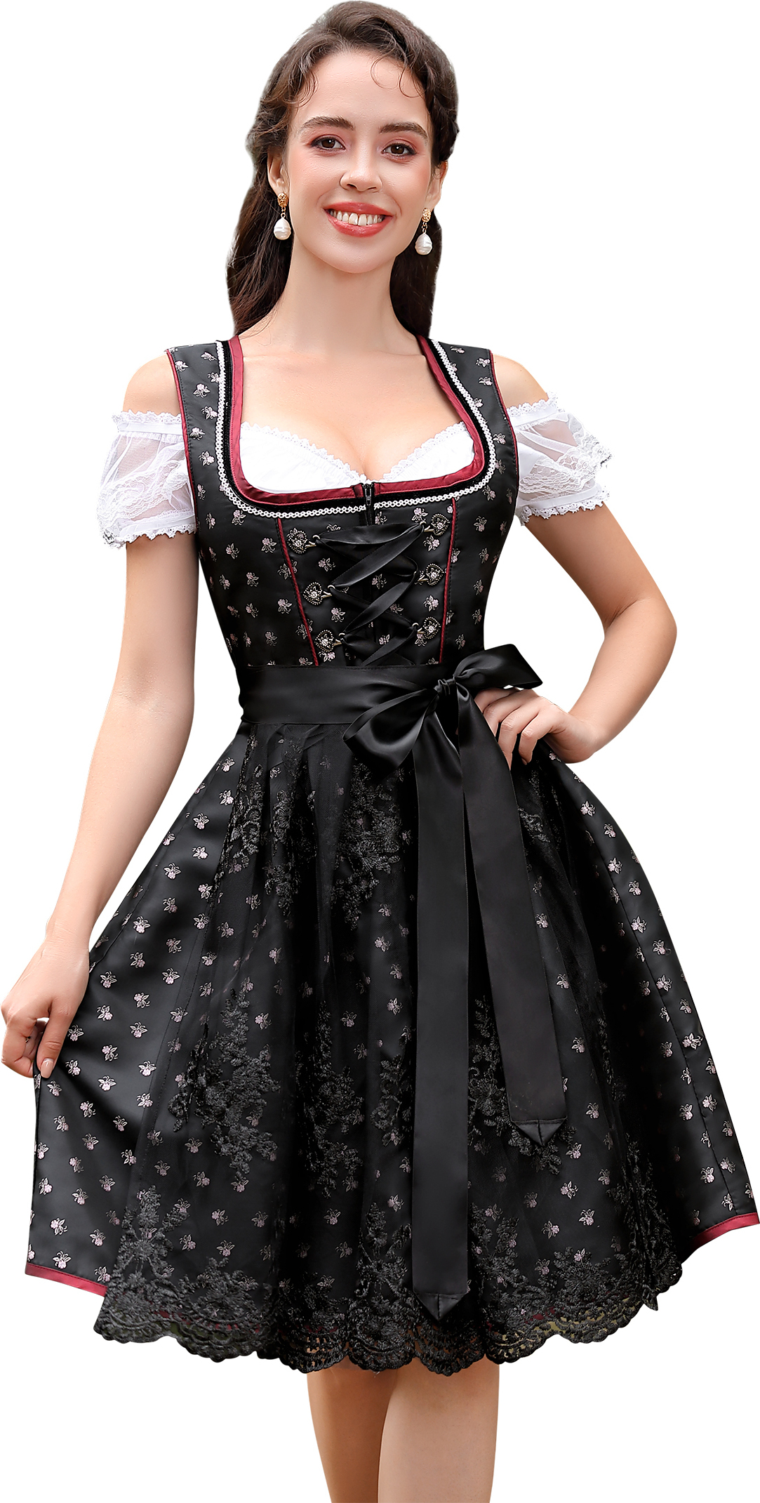 Acekool Dirndl Damen Midi Trachtenkleid 3 | Kaufland.de