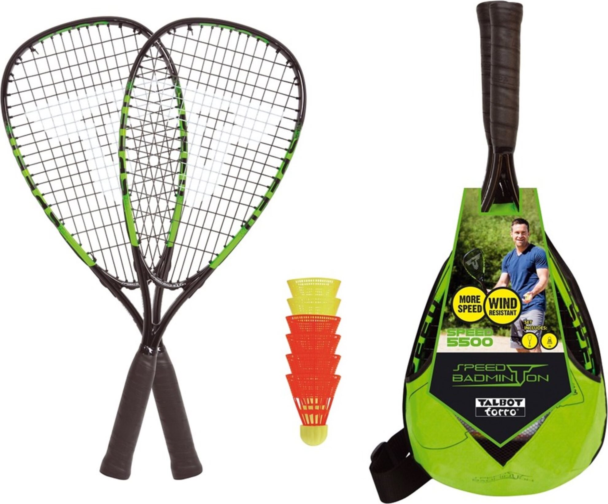 *Set de badminton SPEED 5500 dans un sac en bandoulière