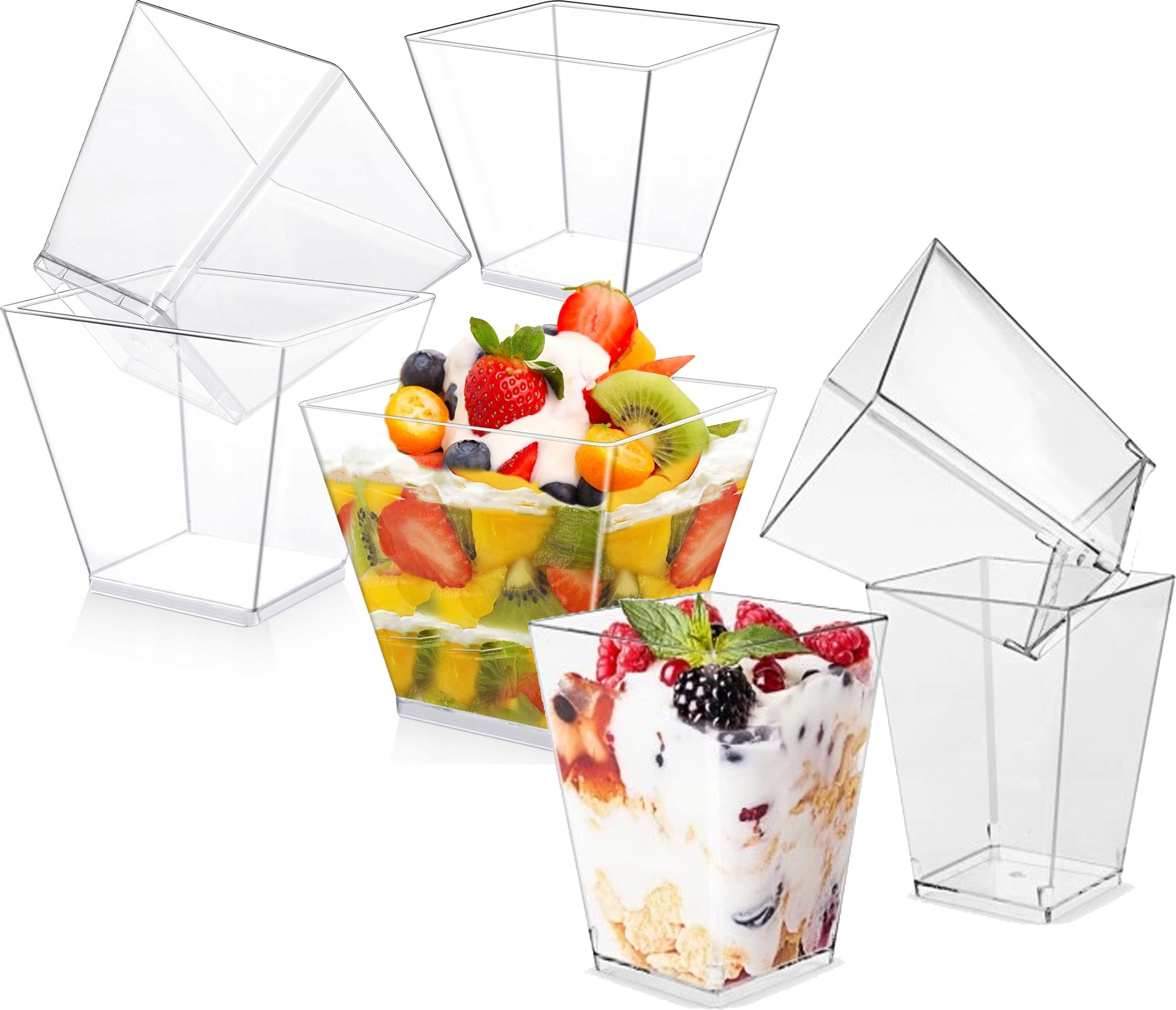 Dezertní Poháry Svačinové Monoporce Sladký Stůl 120Ml 12Ks