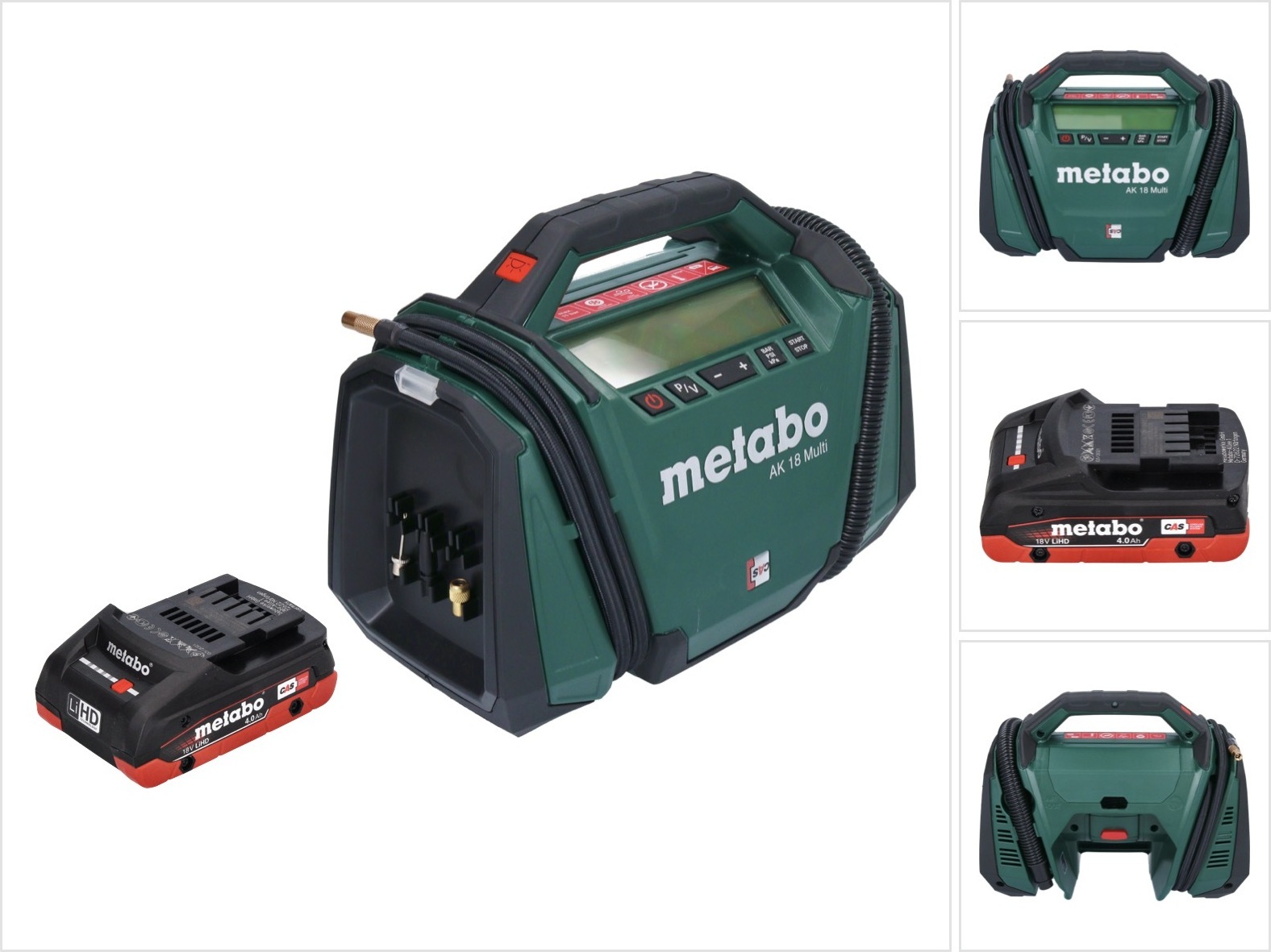 Metabo AK 18 Multi akumulátorový kompresor 18 V 11 bar + 1x