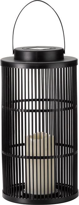 Solar-Laterne URBAN BLACK groß, mit LED-Kerze | Kaufland.de