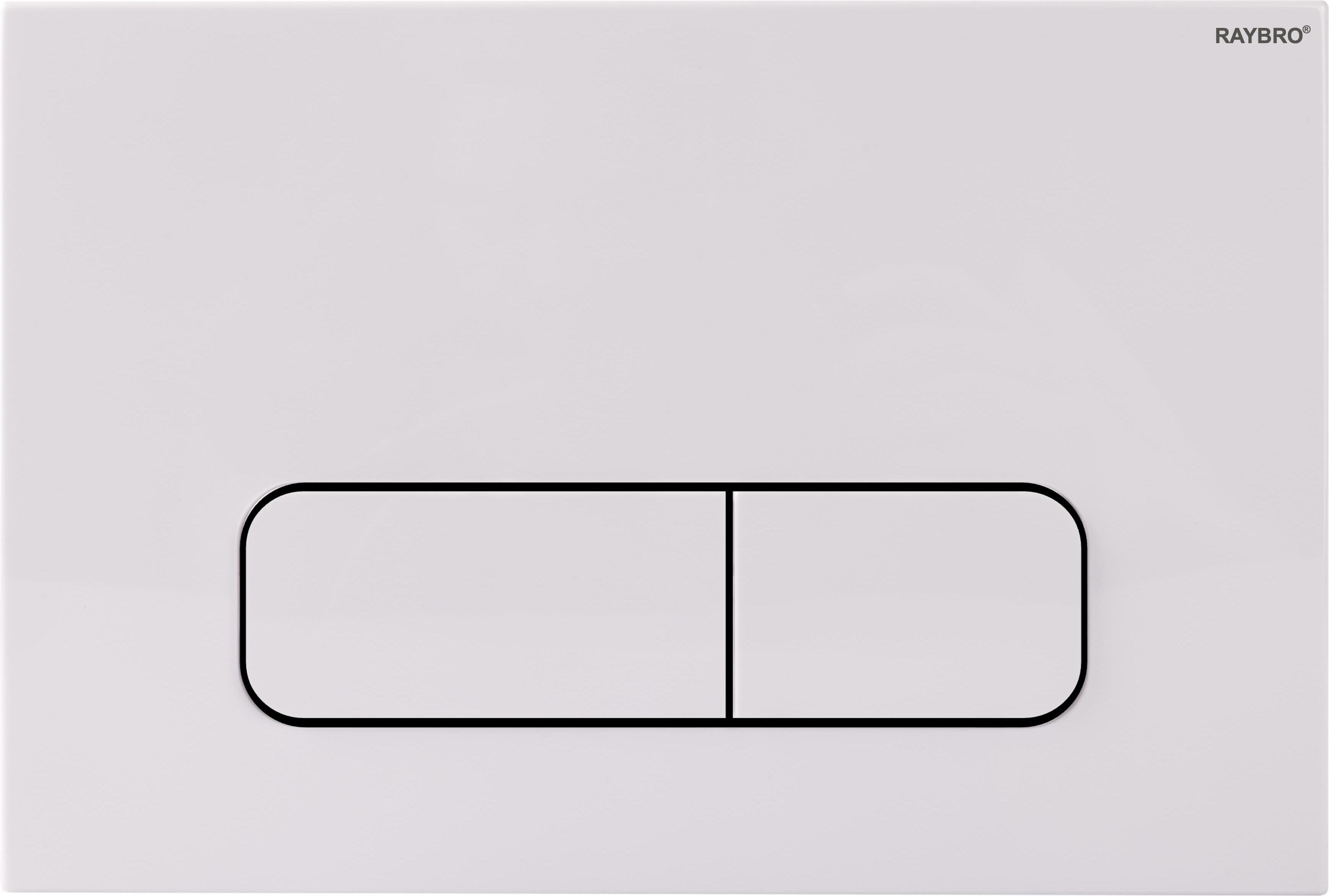 raybro Betätigungsplatte MOCHA 15 245x165 mm Weiß