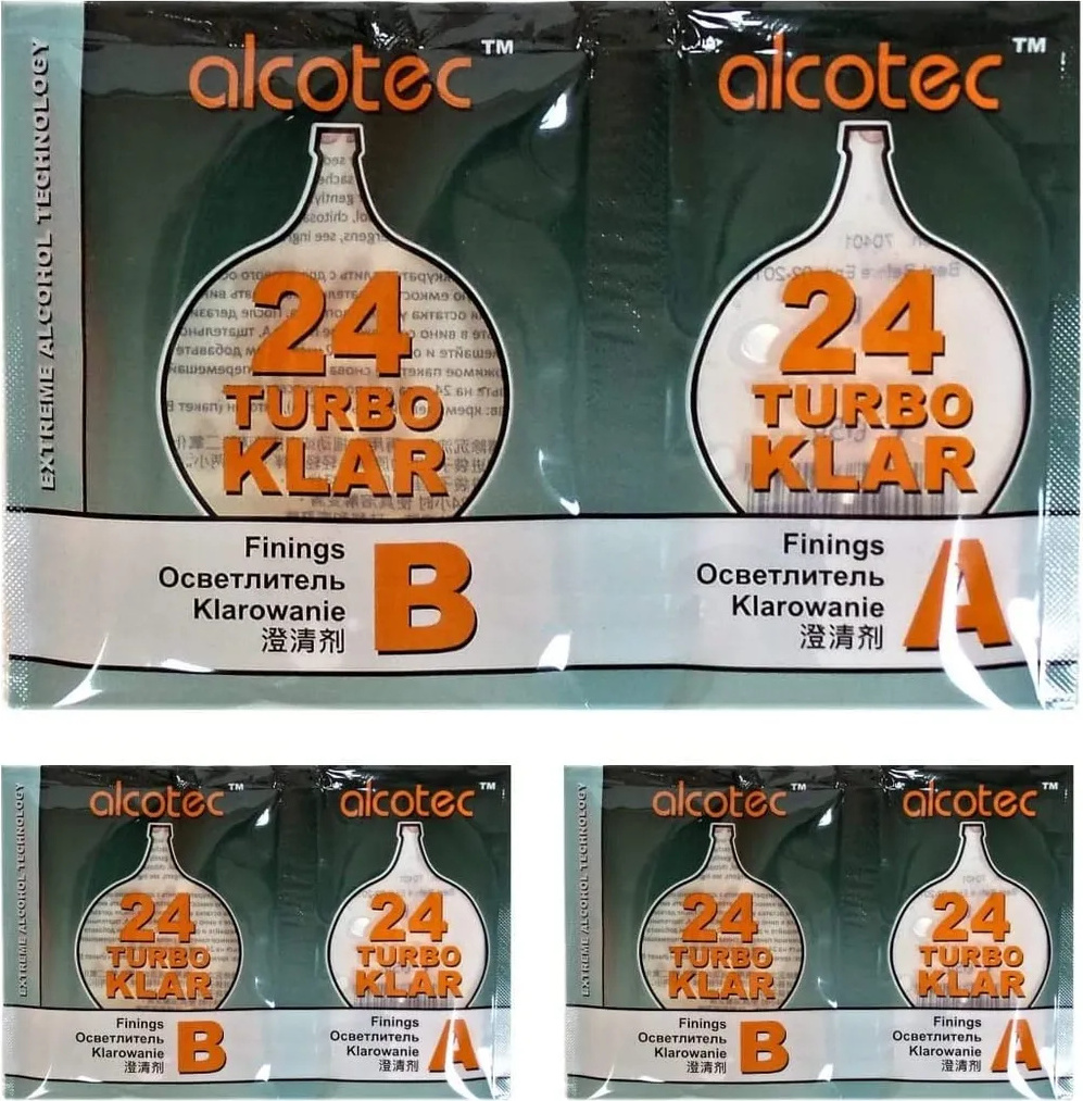 3 x Alcotec Turbo Klar 24h Klärmittel Schönung Vodka