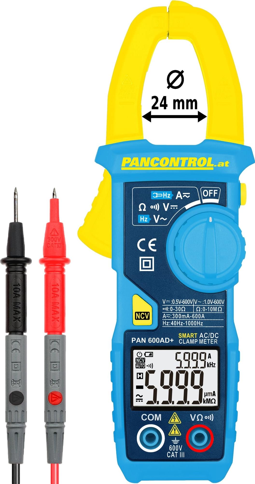 PANCONTROL Stromzange PAN 600AD+ Amperomierze