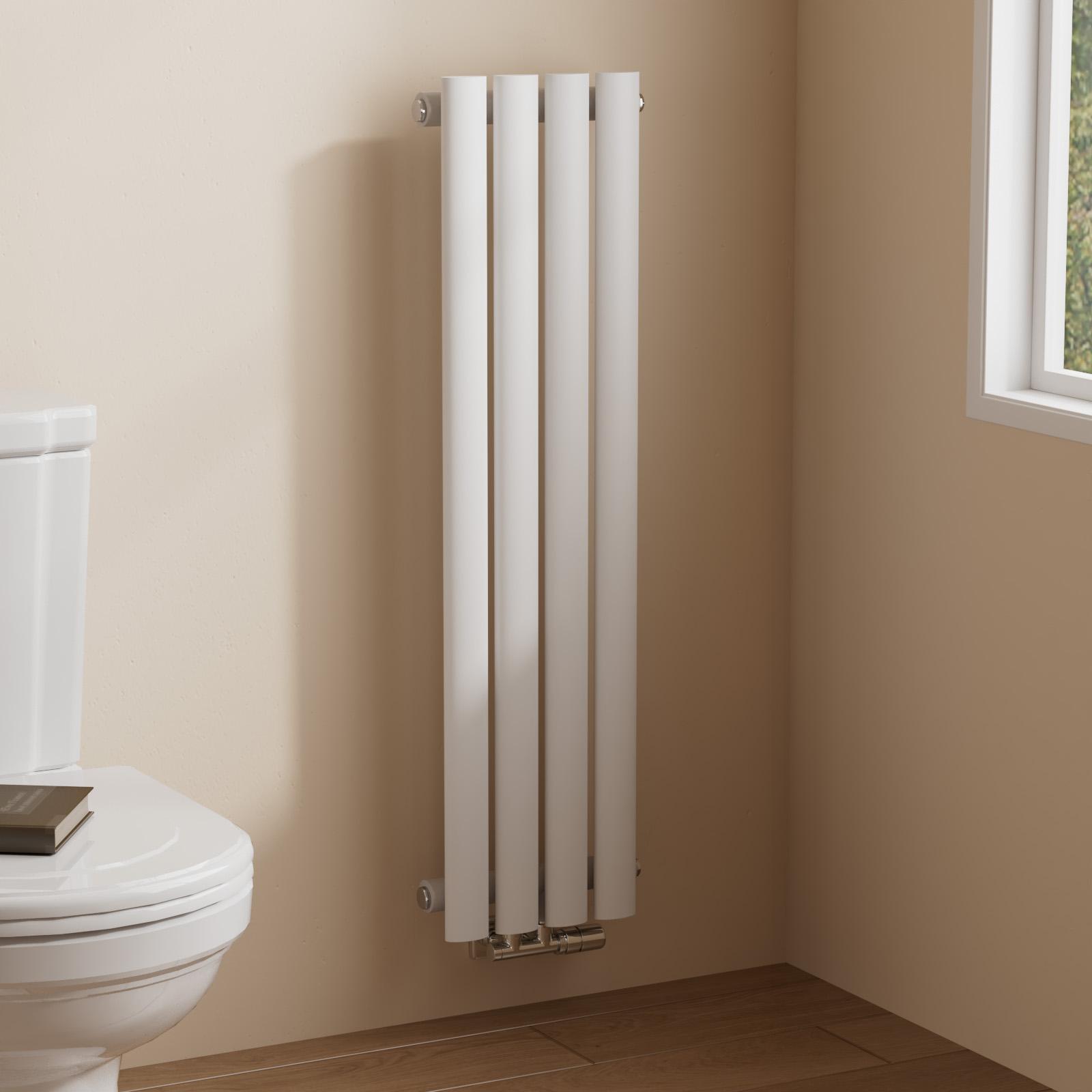 EMKE Designový trubkový radiátor 266W 24x90cm Bílý