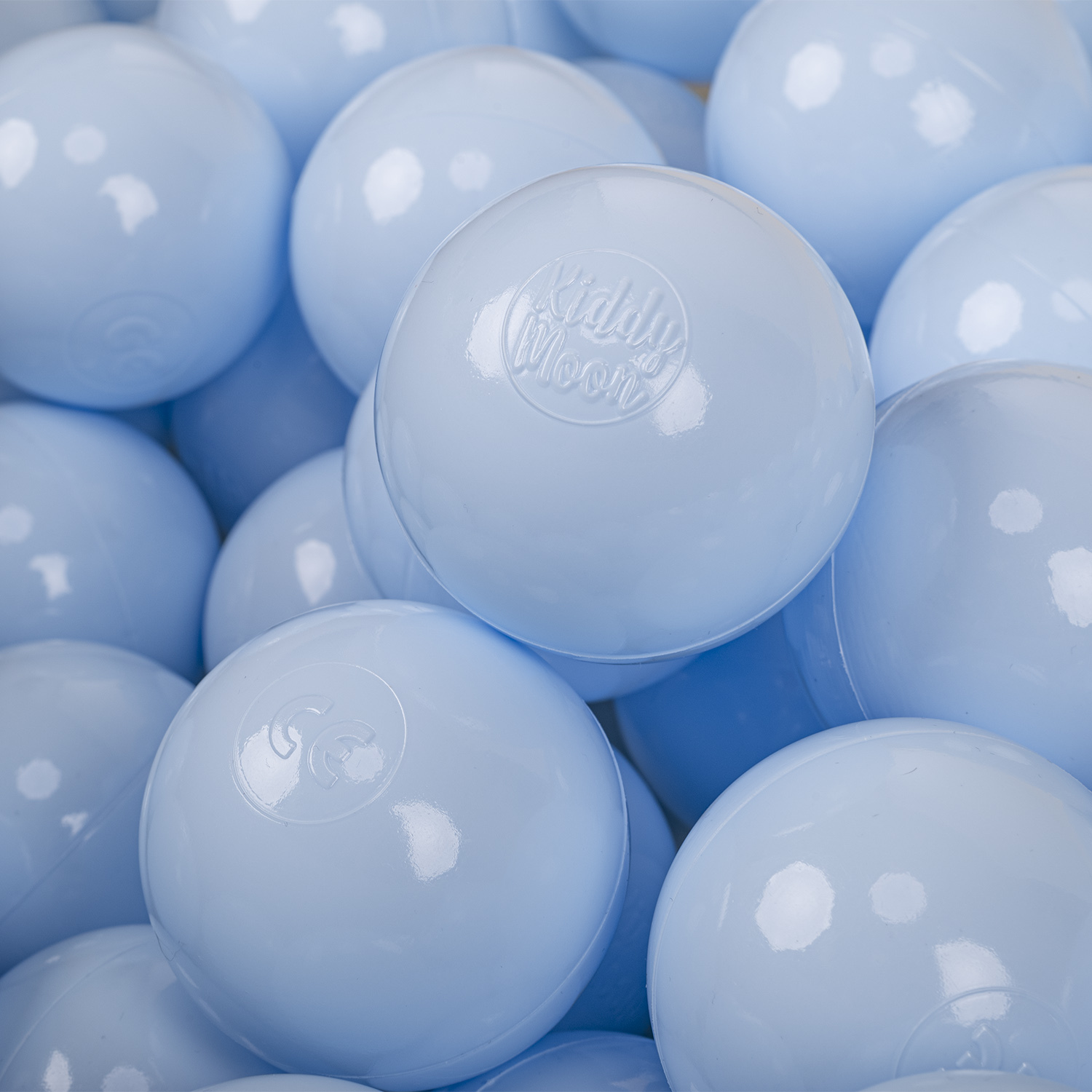 KiddyMoon 700 balles 7cm Bleu Pastel Balles Bébé