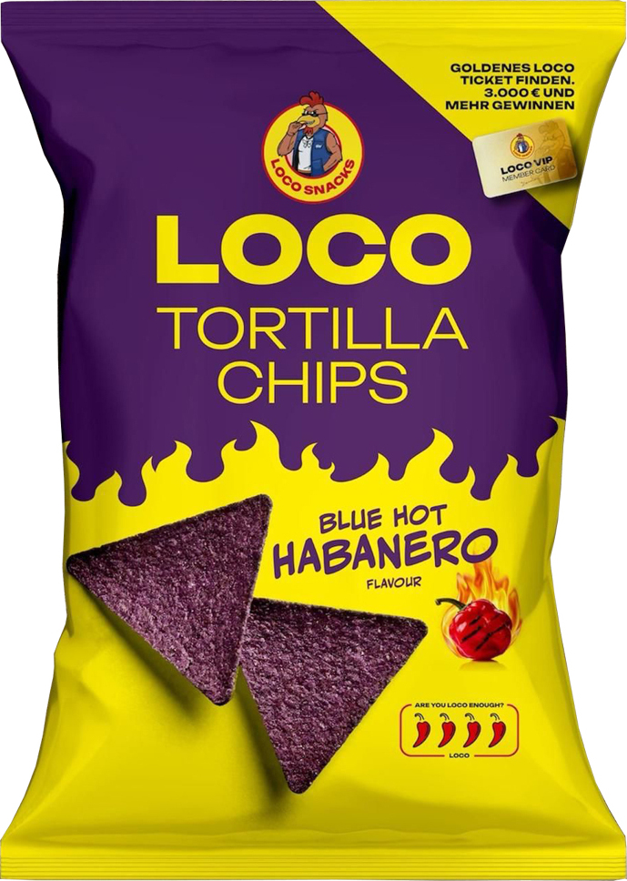LOCO Tortilla Chips Blue Hot Habanero 100g Chips