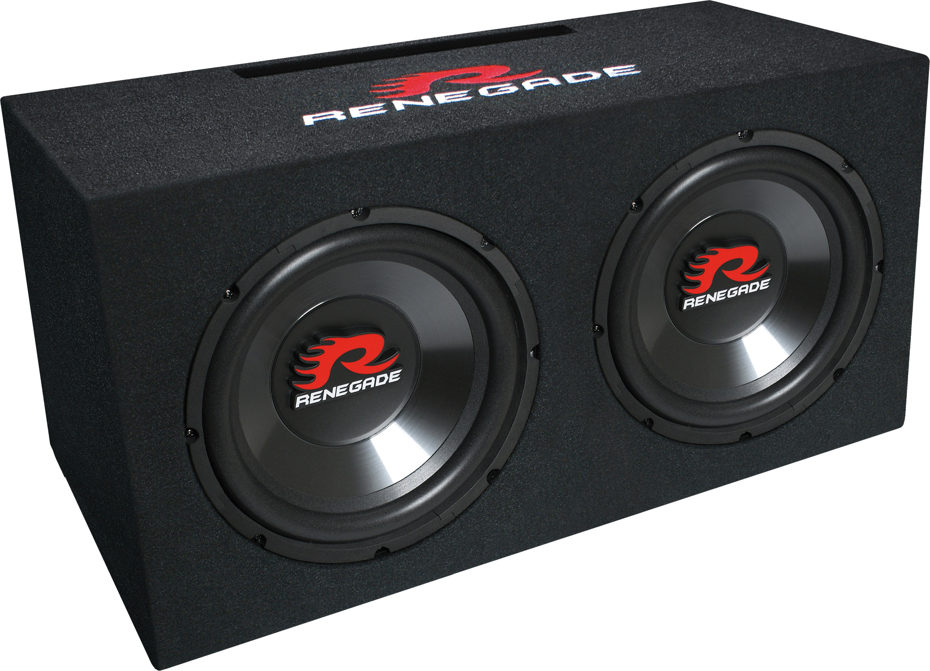 RENEGADE Subwoofer-Box RXV1002 2x 25cm 1000 Watt