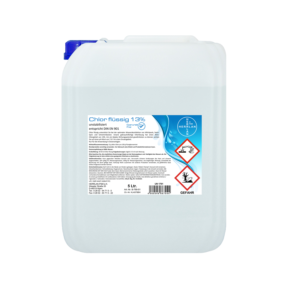 Chlor flüssig 5 Liter (6 Kg) unstabilisiert | Kaufland.de