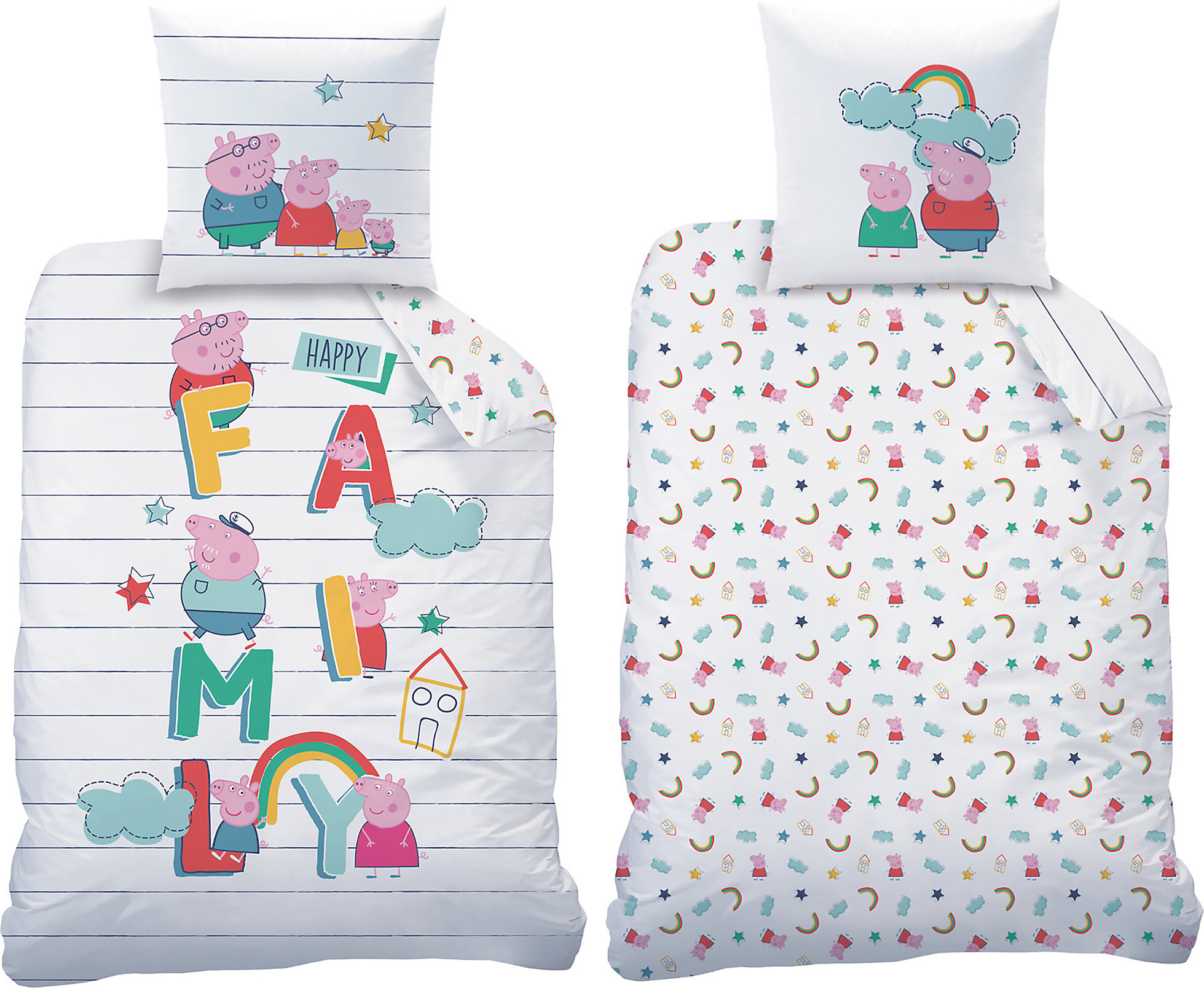Peppa Wutz Family Bettwäsche Linon / Renforcé | Kaufland.de