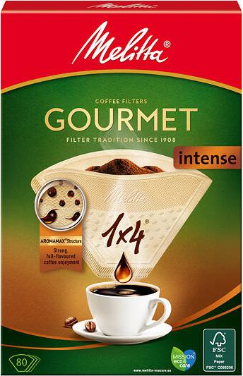 MELITTA Gourmet Intense Coffee Filters 1X4 80 pcs 6763159