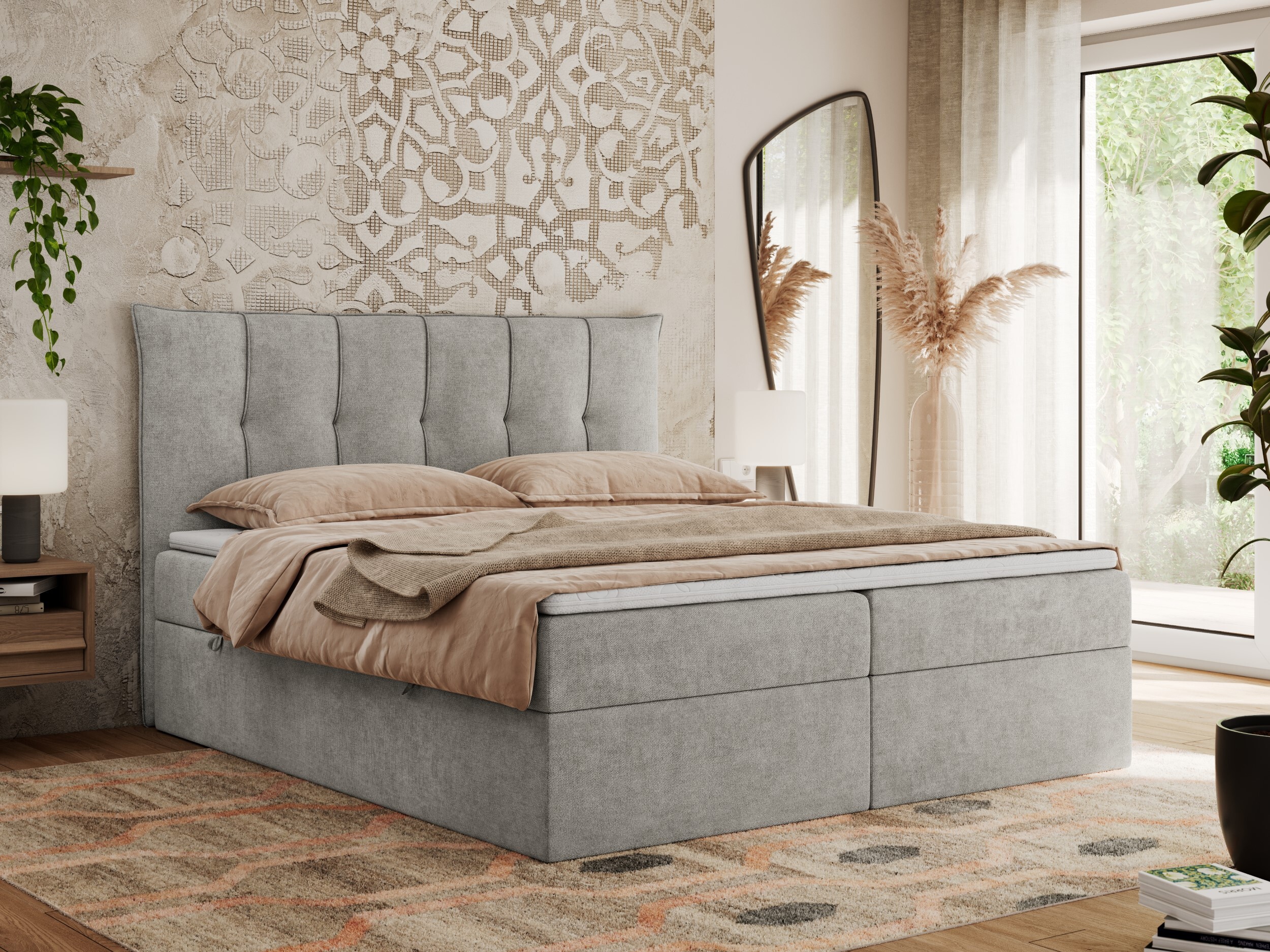 Boxspringbett 200x200 Mit Bettkasten