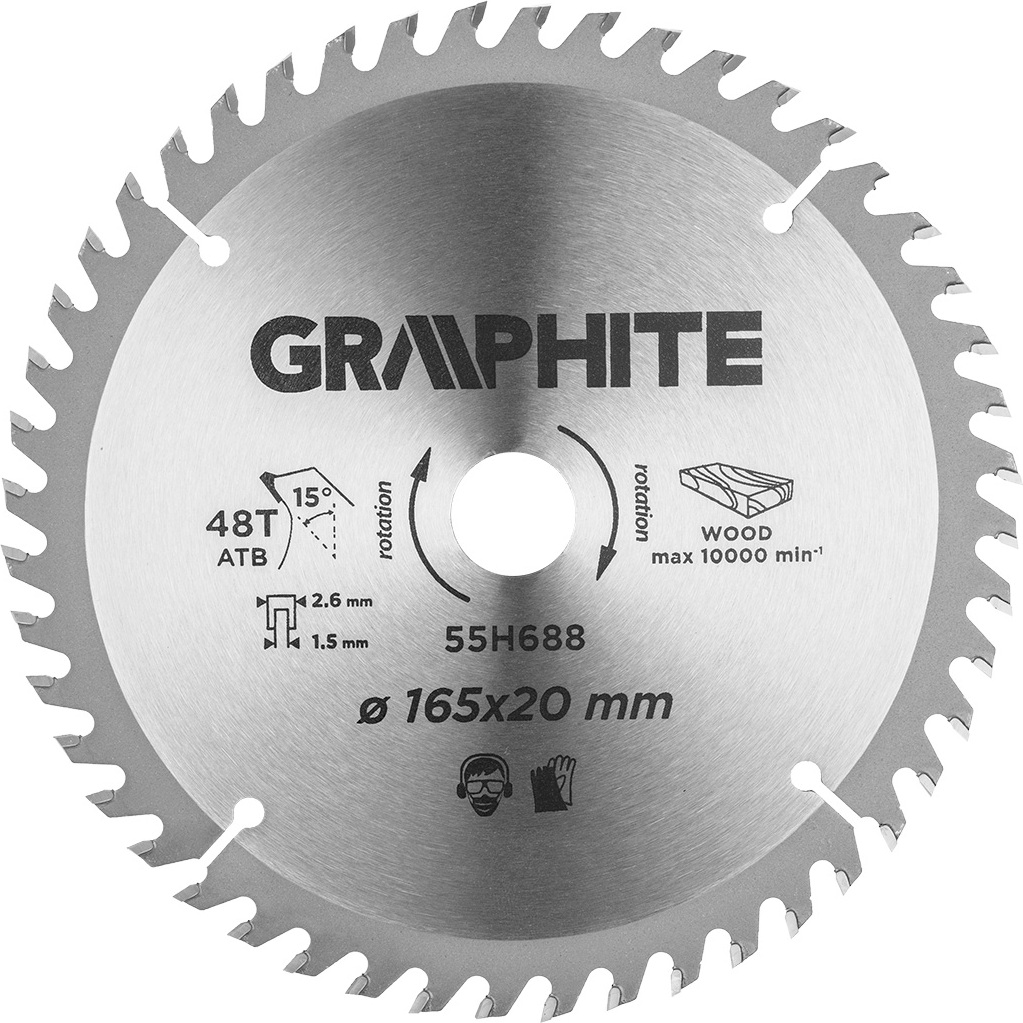 GRAPHITE Sägeblatt Holz, Spanplatten, MDF 165 | Kaufland.de