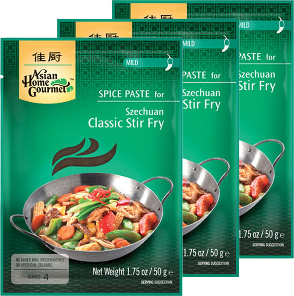Asian Szechuan Stir Fry - Pâte d'épices Asian Home Gourmet